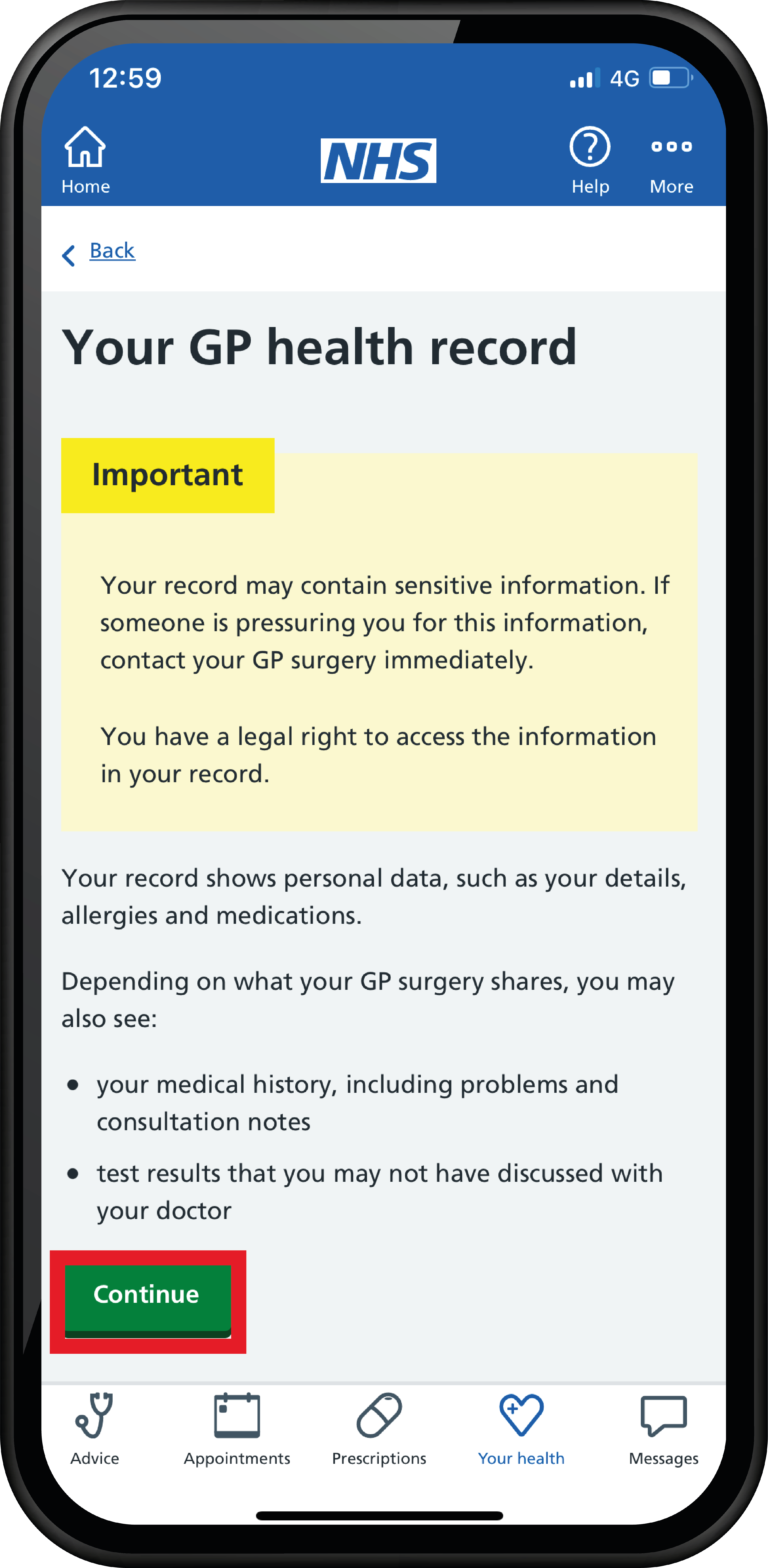 How to check your test results on the NHS App - Davyhulme Medical Centre